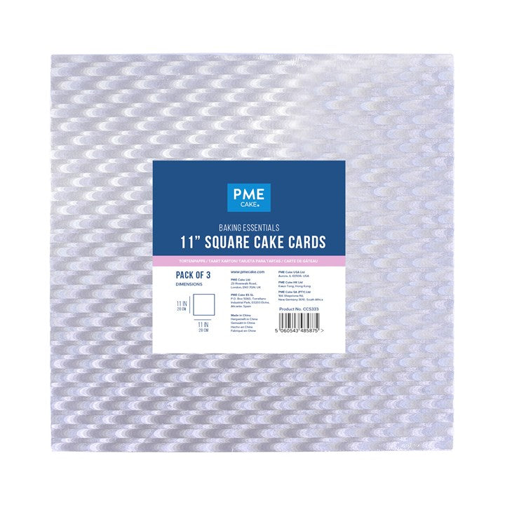 PME Cake Cards 27,9cm Quadratisch – 3 Stk. | PME | KuchenShop.com