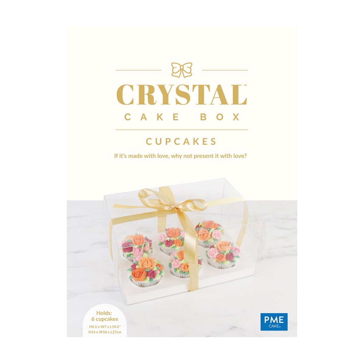 PME Crystal Cupcake Box 6er | KuchenShop.com