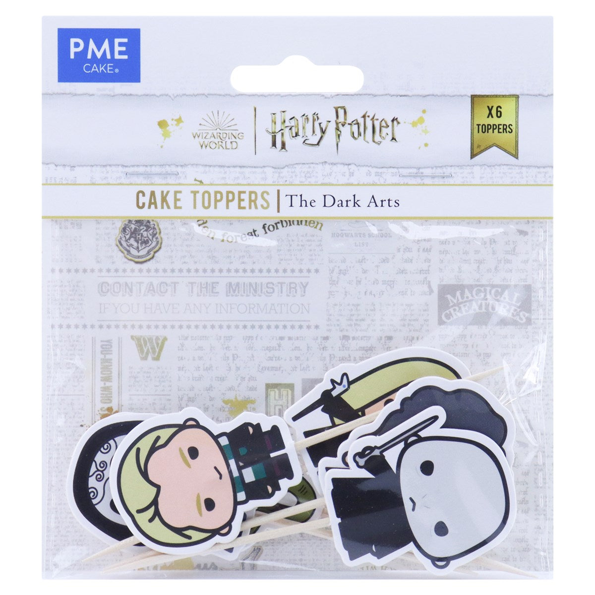 PME Harry Potter Cupcake Topper die dunklen Künste 6 Stk. | KuchenShop