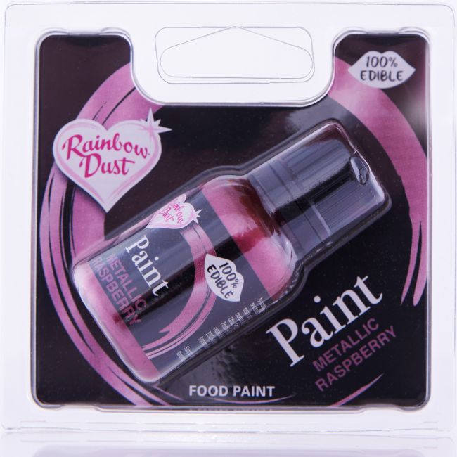 Rainbow Dust Metallic Paint Raspberry | KuchenShop.com