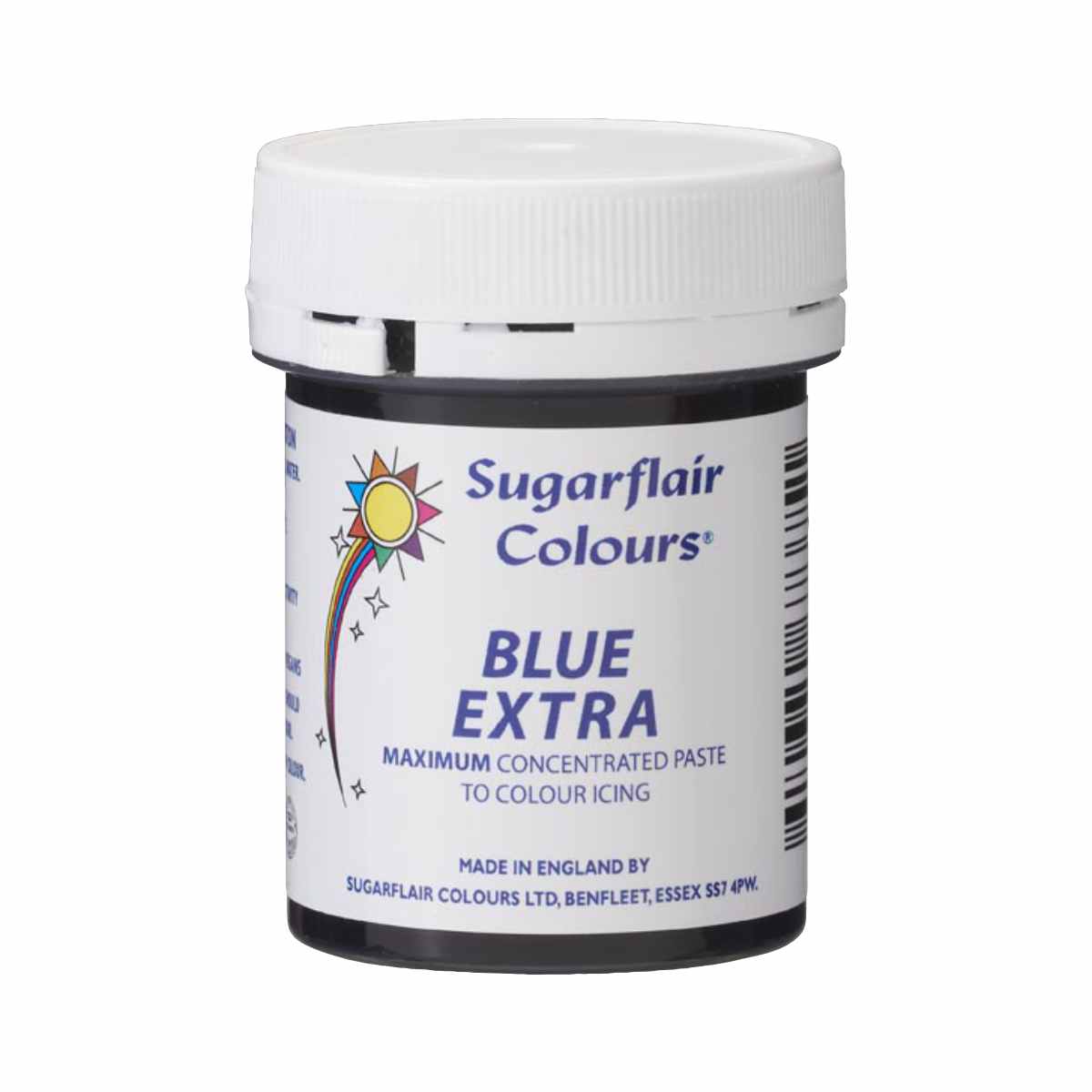 Sugarflair EXTRA Blue / Blau Pastenfarbe | KuchenShop.com